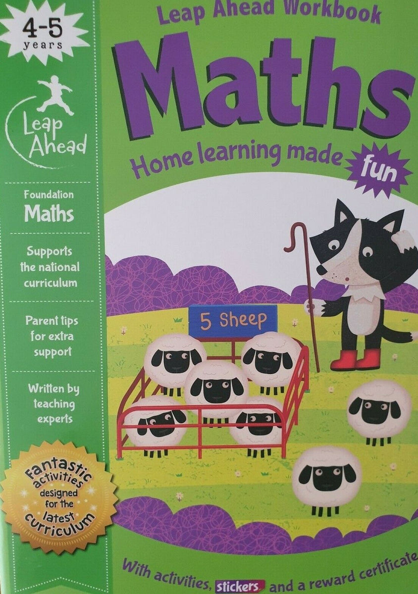 Leap Ahead: 4-5 Years Maths (Leap Ahead Workbook Expert) – Red Balloon Books