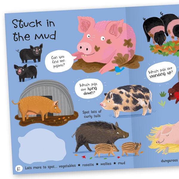 Lots to Spot: On the Farm! Sticker Book – Red Balloon Books