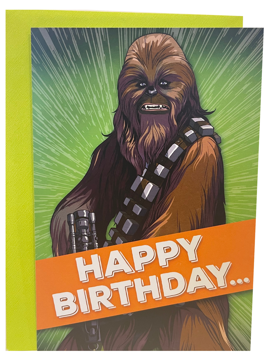 Hallmark: Star Wars - Chewbacca Happy Birthday – Red Balloon Books