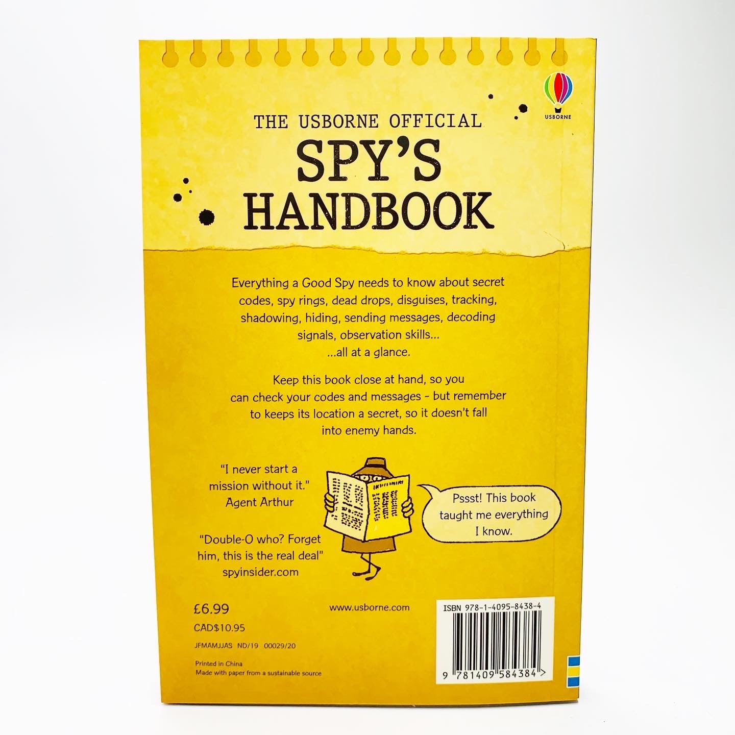 The Usborne Official Spy's Handbook – Red Balloon Books